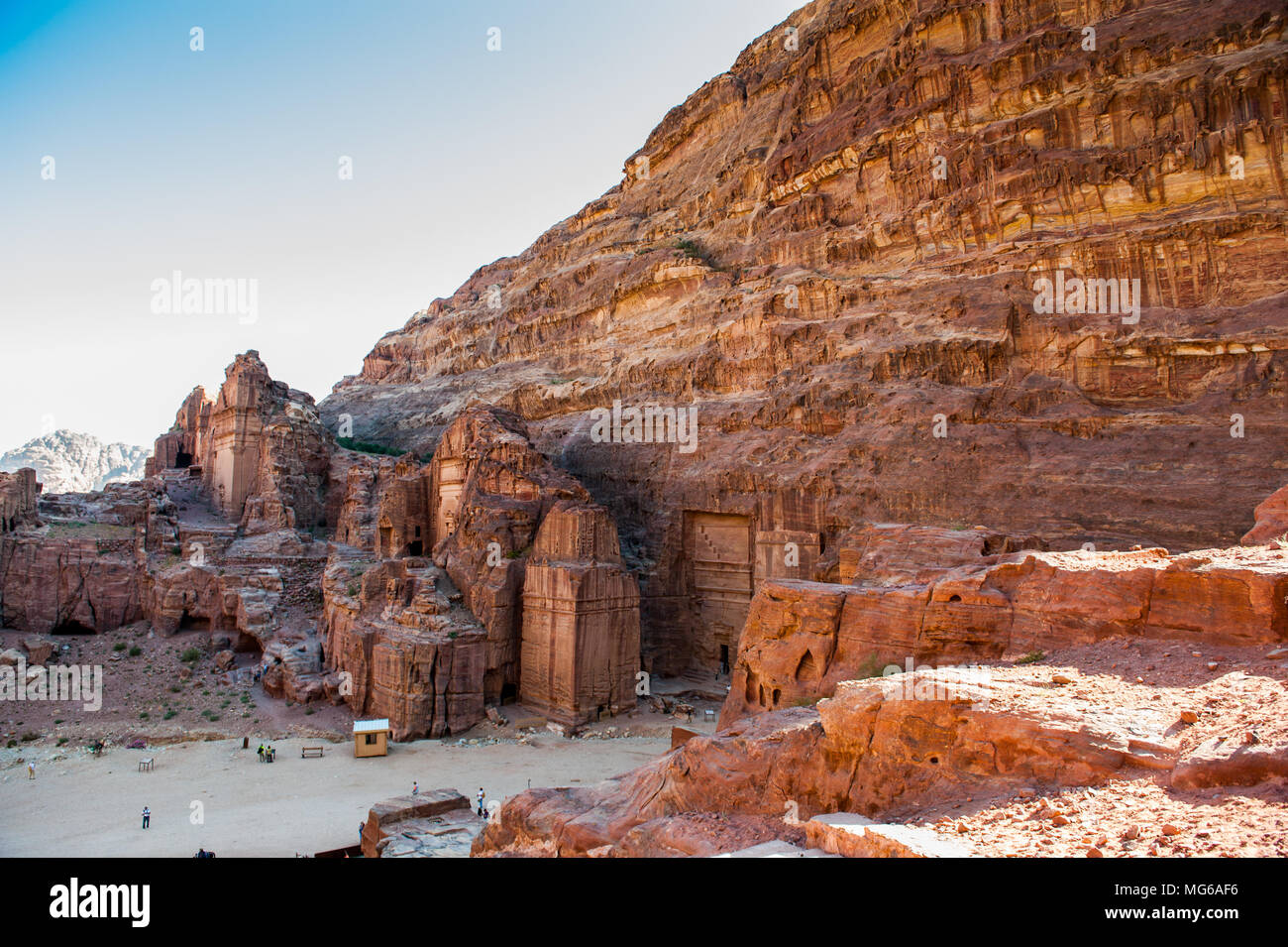 Beautiful landscape of Petra (Rose City), Jordan. Petra is one of the ...