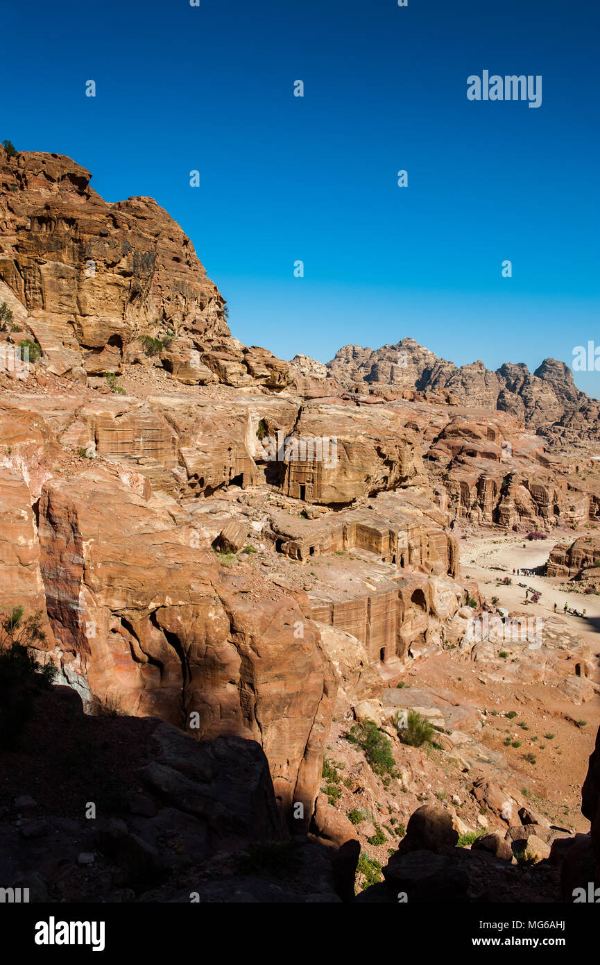 Beautiful landscape of Petra (Rose City), Jordan. Petra is one of the ...
