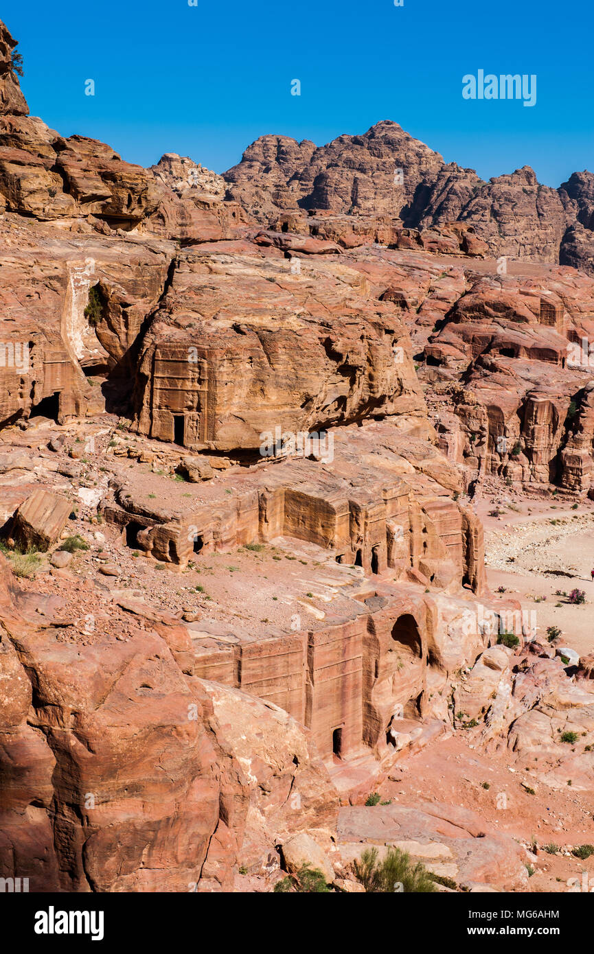 Beautiful landscape of Petra (Rose City), Jordan. Petra is one of the ...