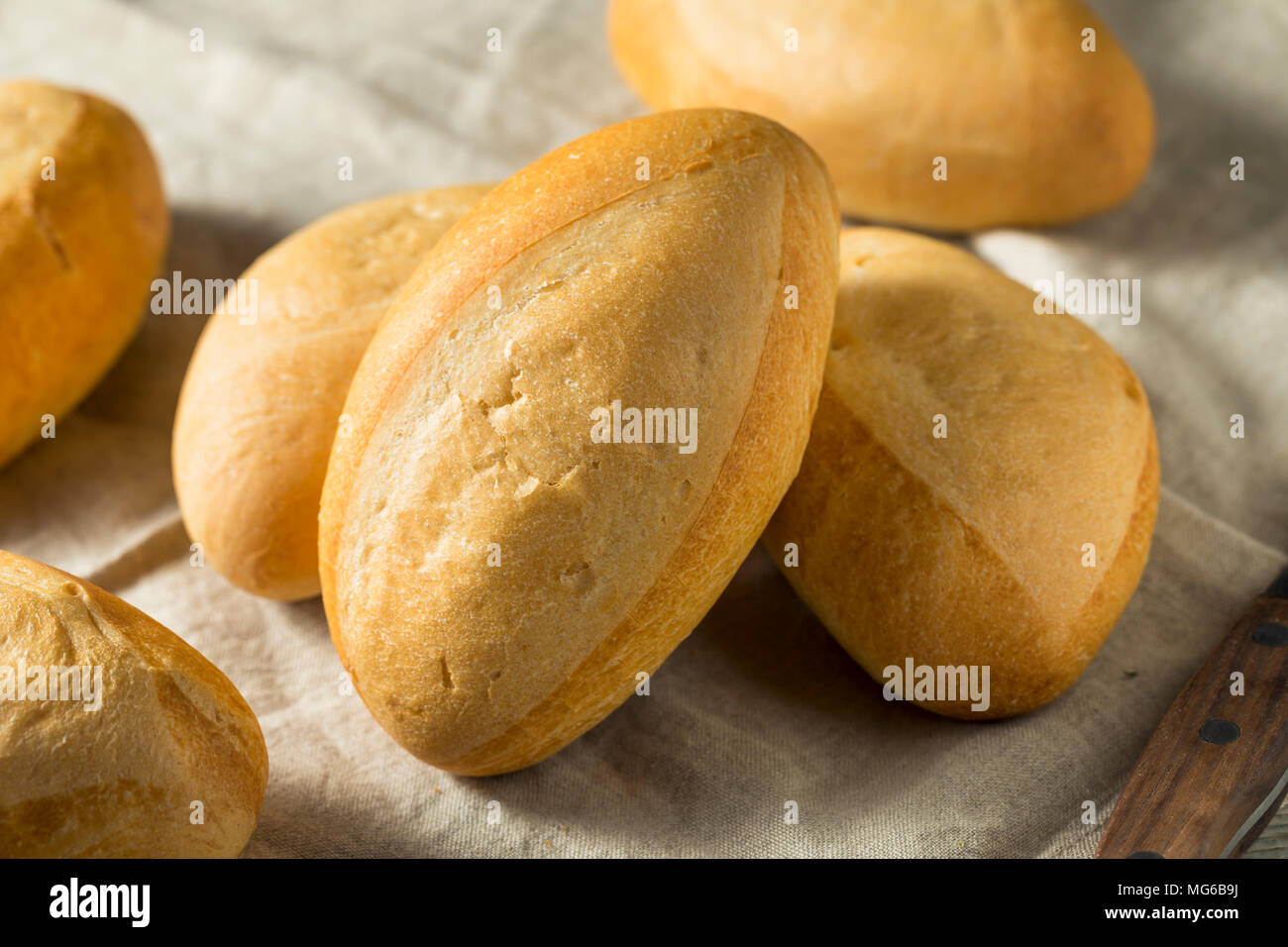 Homemade Mexican Bolillo Rolls Ready to Eat Stock Photo - Alamy
