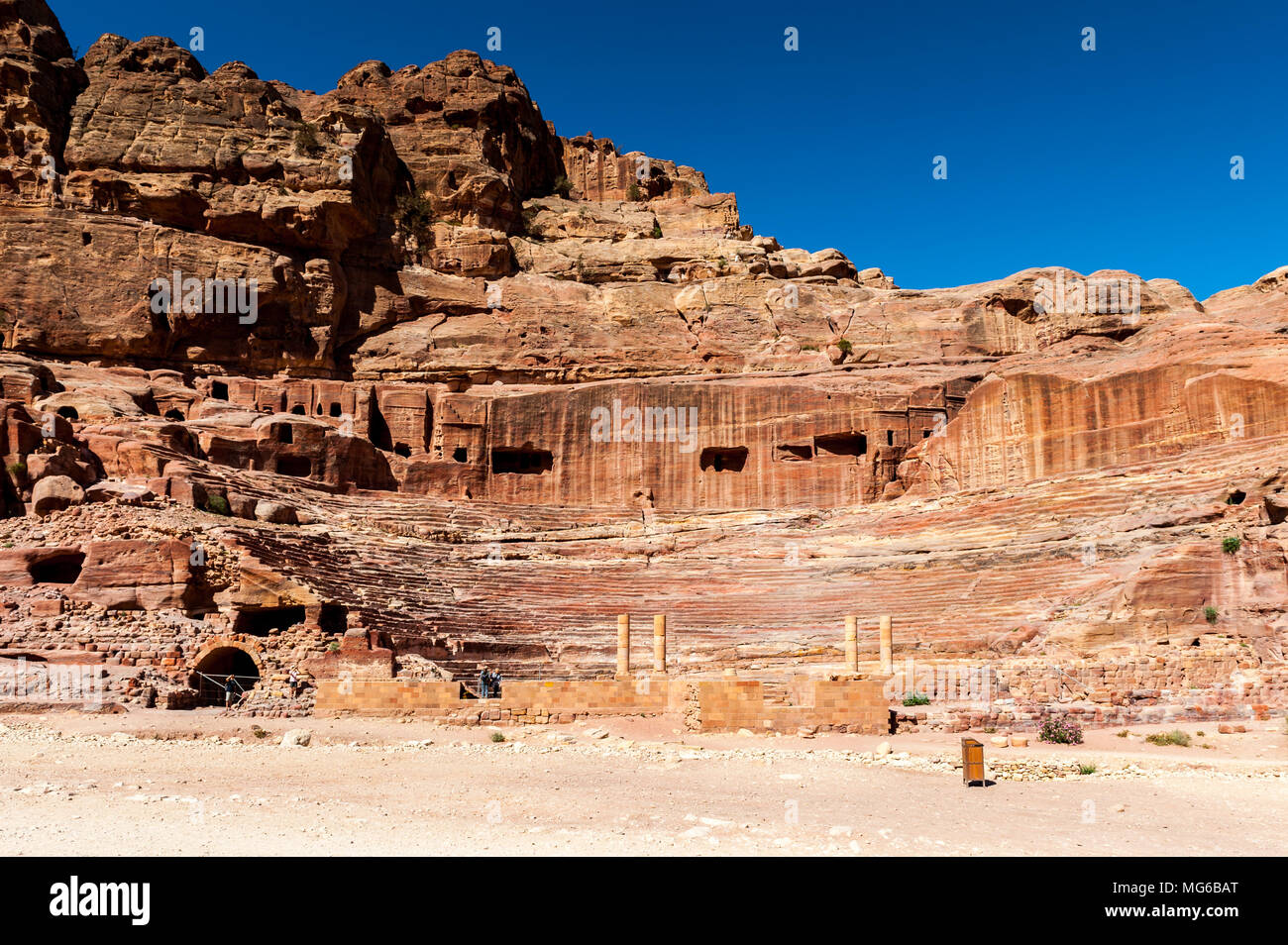 Rocks in Petra (Rose City), Jordan. Petra is one of the New Seven ...