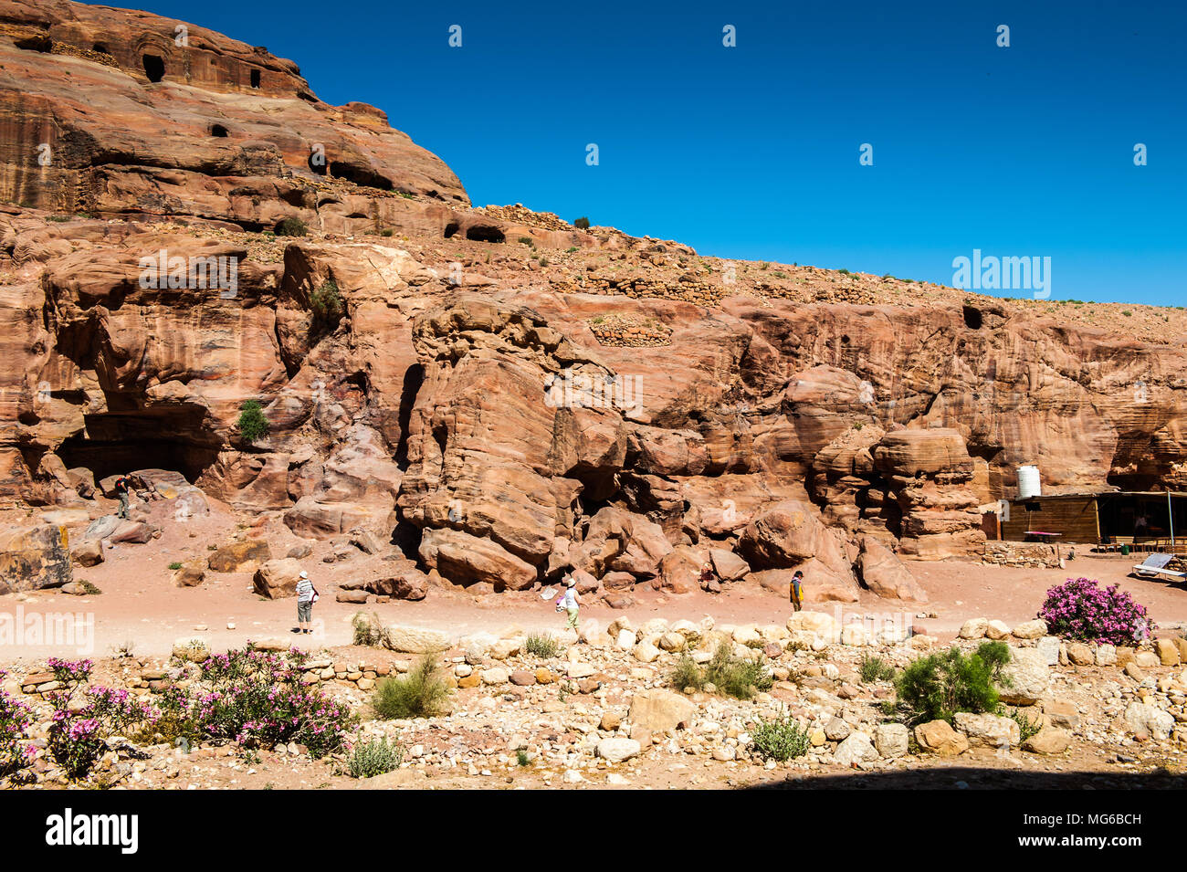 Mountains in Petra (Rose City), Jordan. Petra is one of the New Seven ...