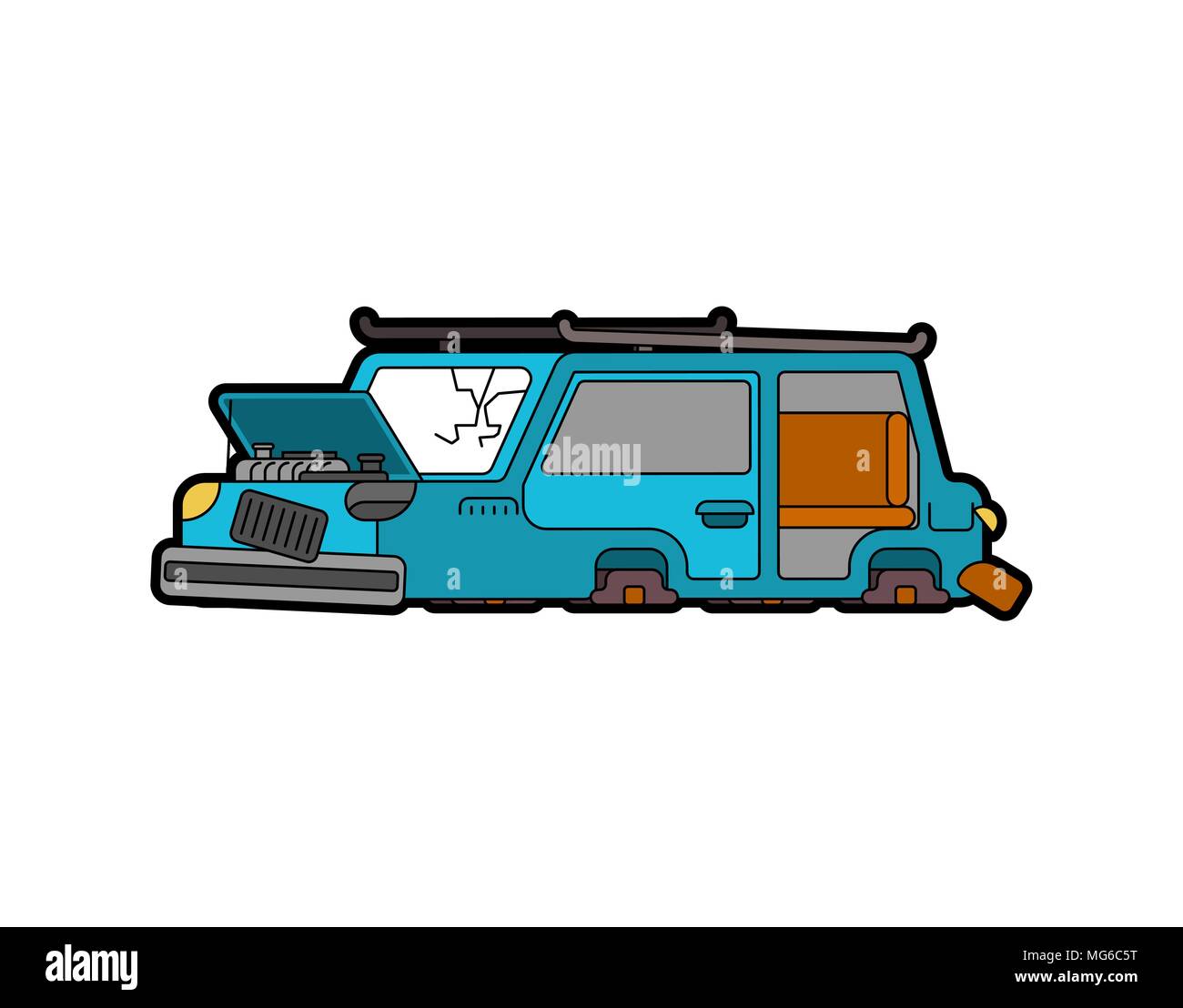 Broken rear wheel Stock Vector Images - Alamy