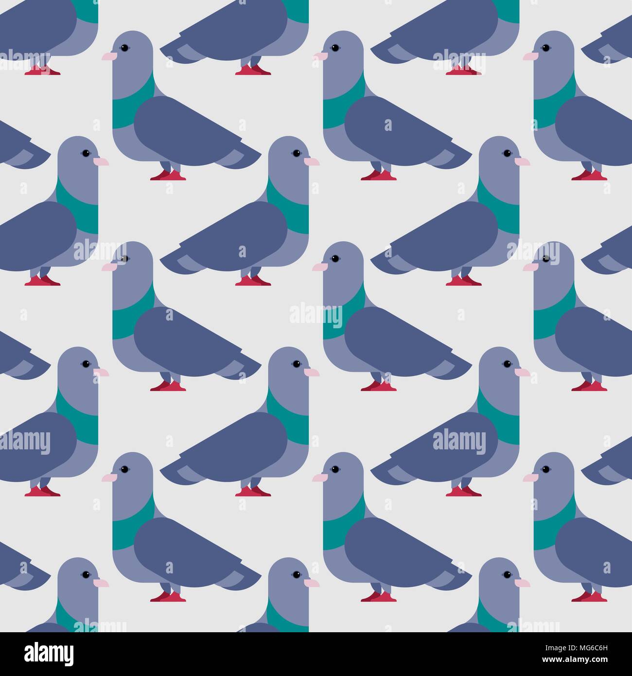 Pigeon seamless pattern. Dove background. Vector illustration Stock Vector Image & Art - Alamy