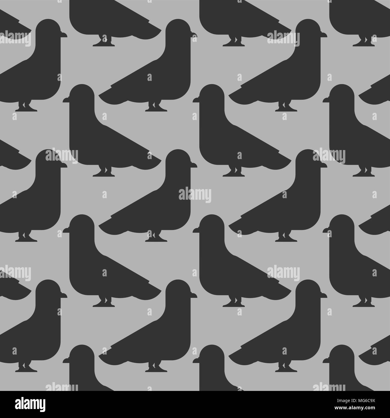 Pigeon seamless pattern. Dove background. Vector illustration Stock ...