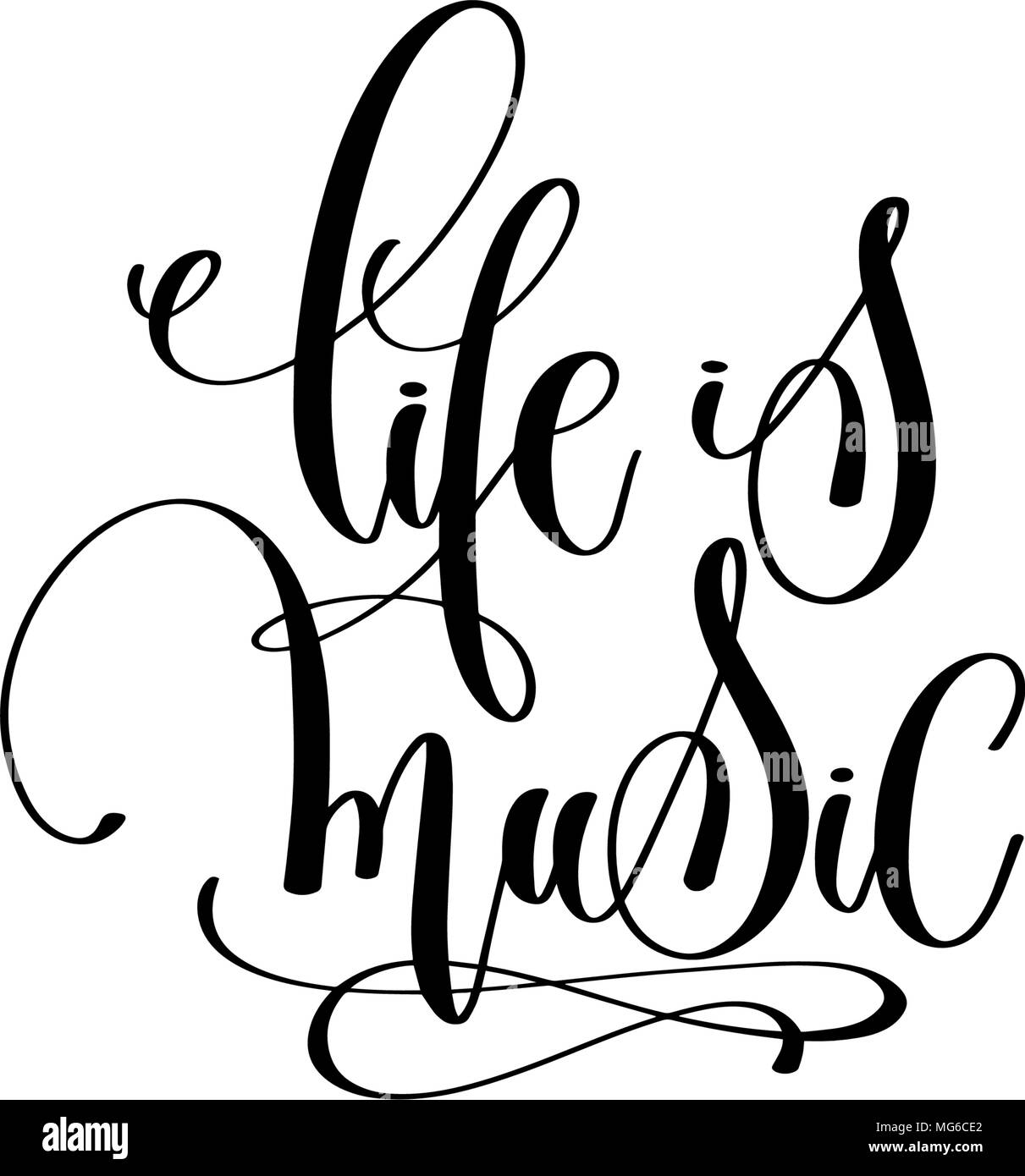 Music quote poster Black and White Stock Photos & Images - Alamy