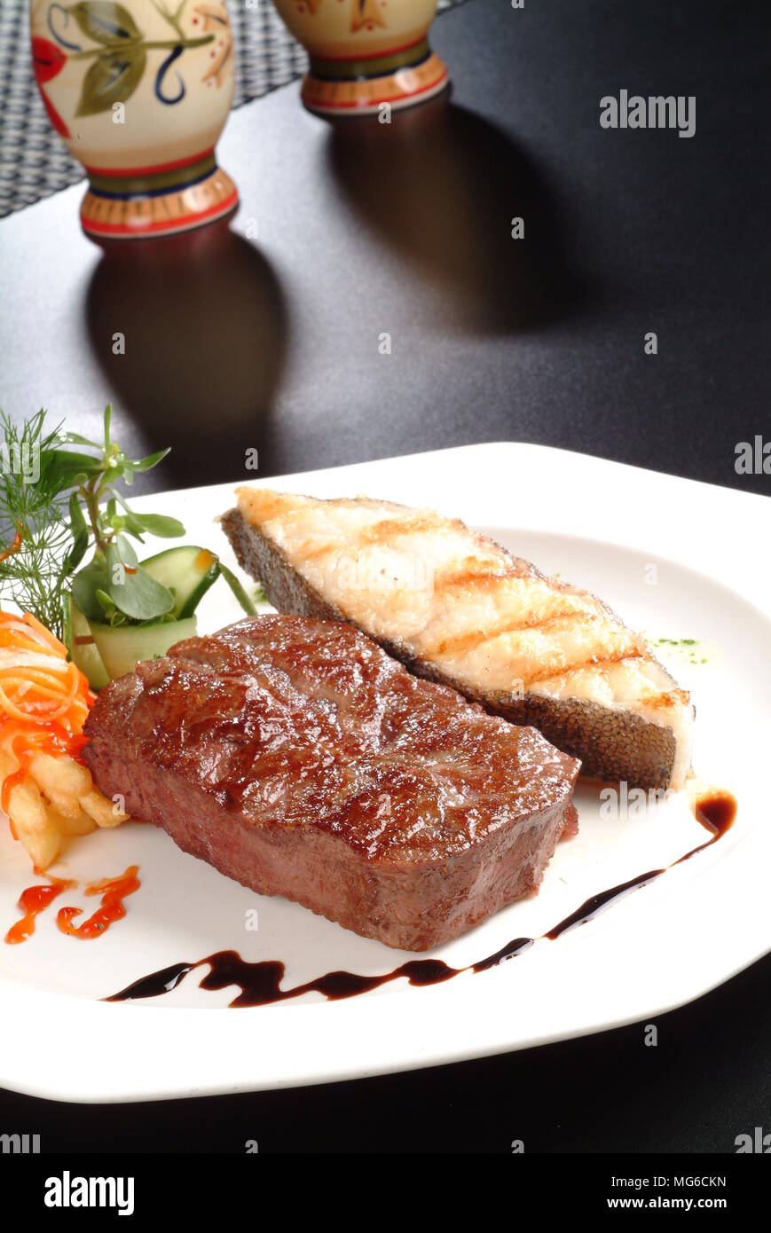 beef and fish Stock Photo - Alamy