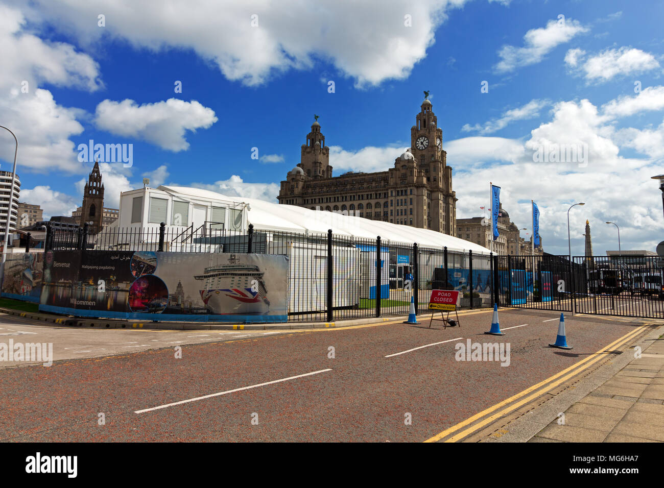 Liverpool Cruise Terminal on Princes Parade on the Liverpool Waterfront ...