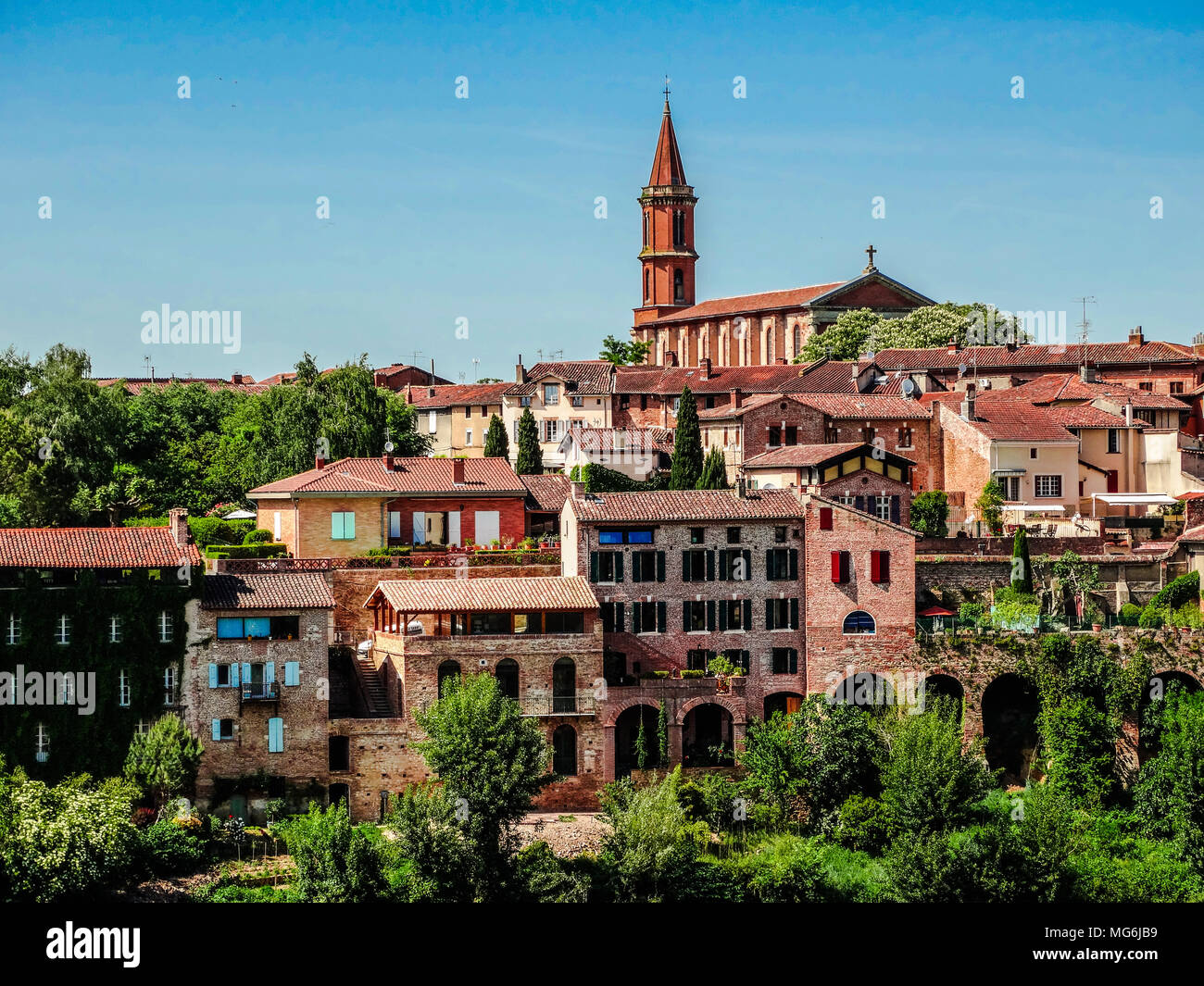 Albi cityscape , medieval city in France Stock Photo - Alamy