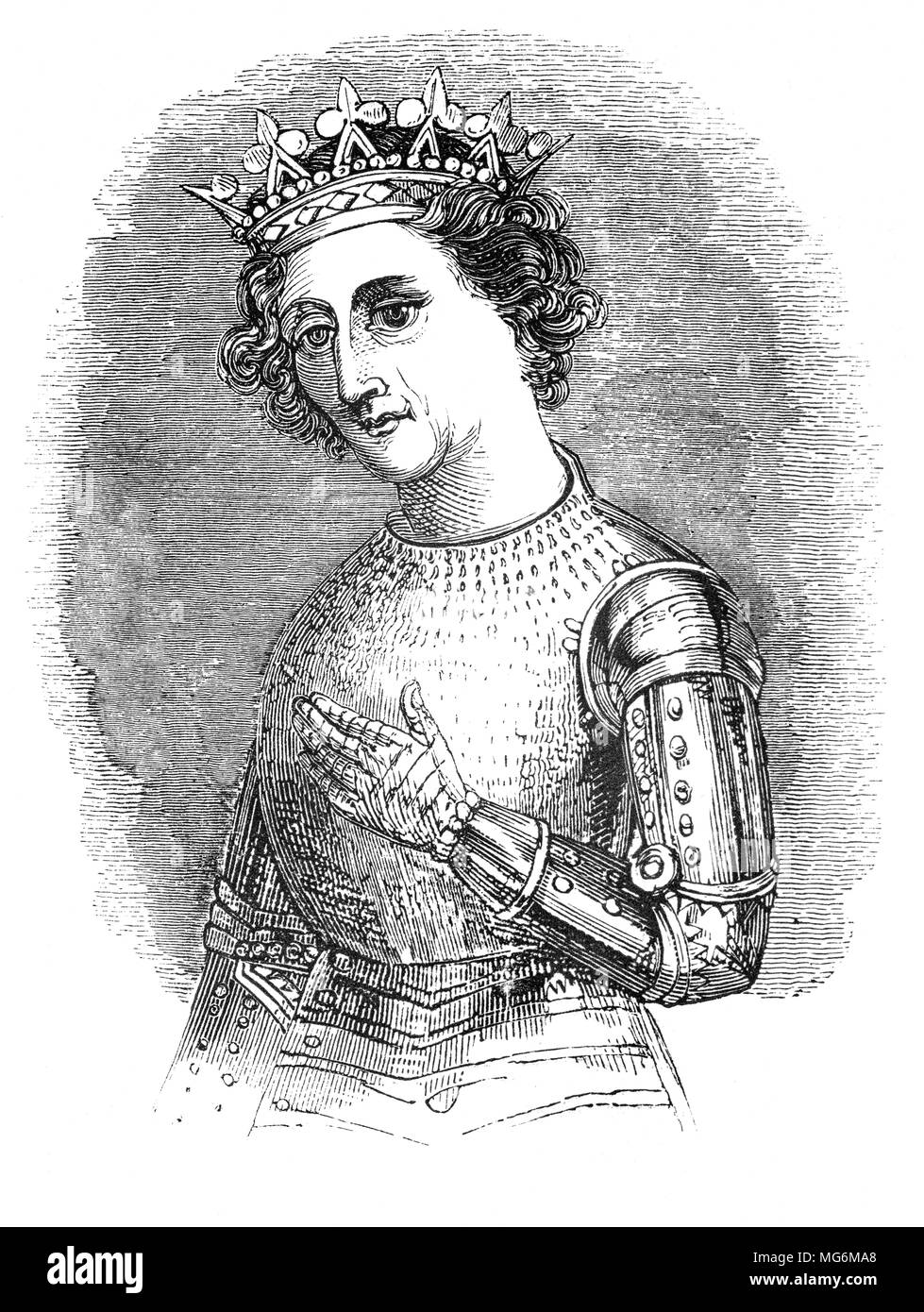 A portrait of Richard III (1452 – 1485), King of England from 1483, the ...