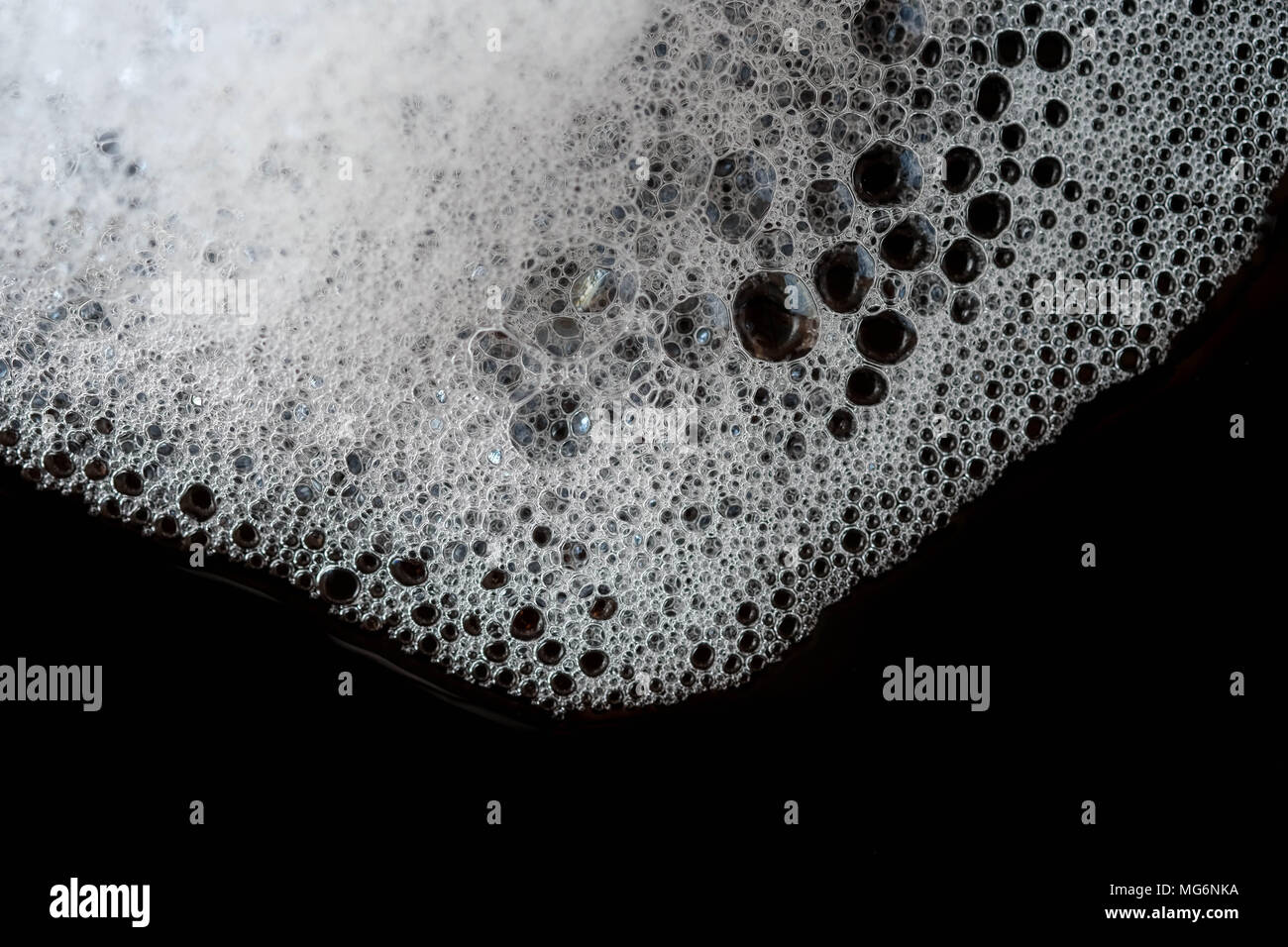 Abstract background white soapy foam texture. Shampoo foam with bubbles ...