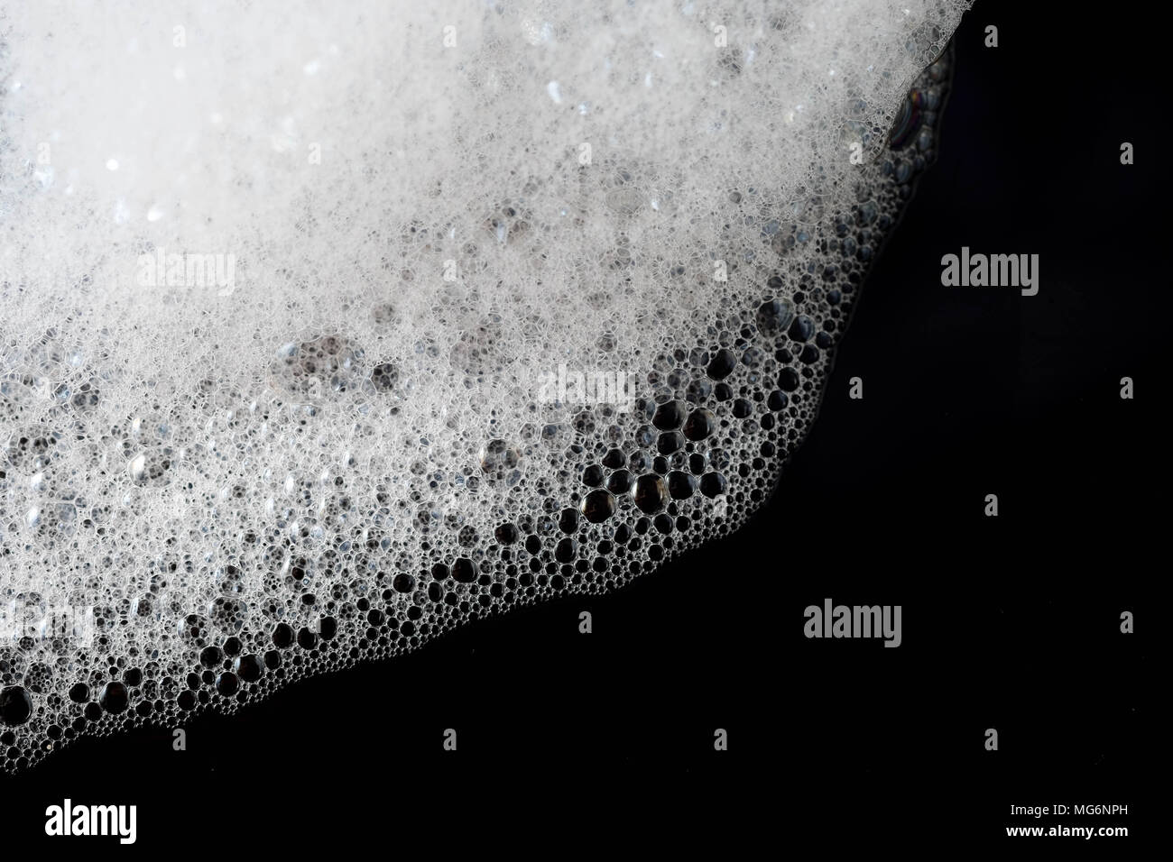Abstract background white soapy foam texture. Shampoo foam with bubbles ...