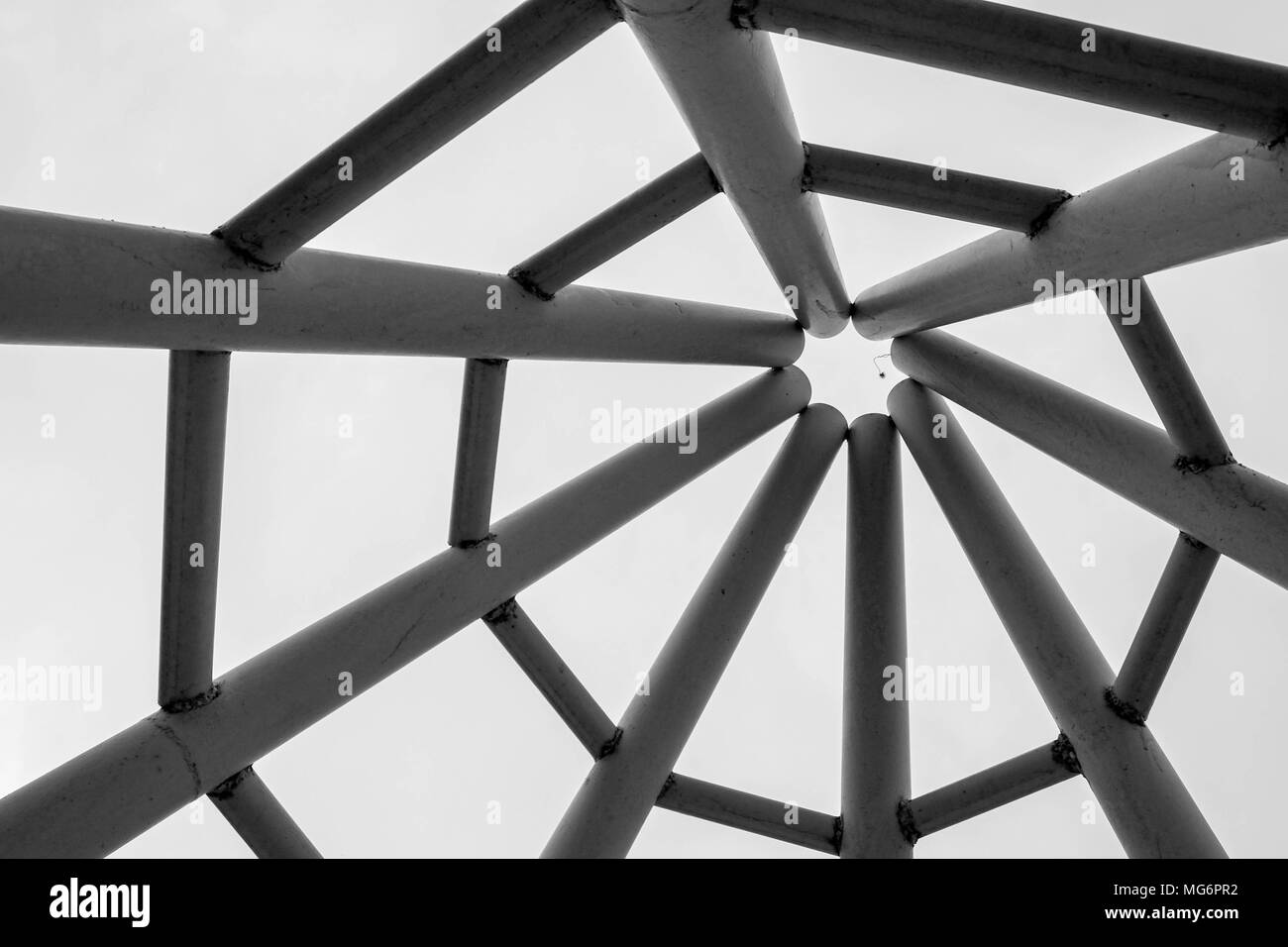 Abstract lines on architecture. modern architecture detail. Refined ...