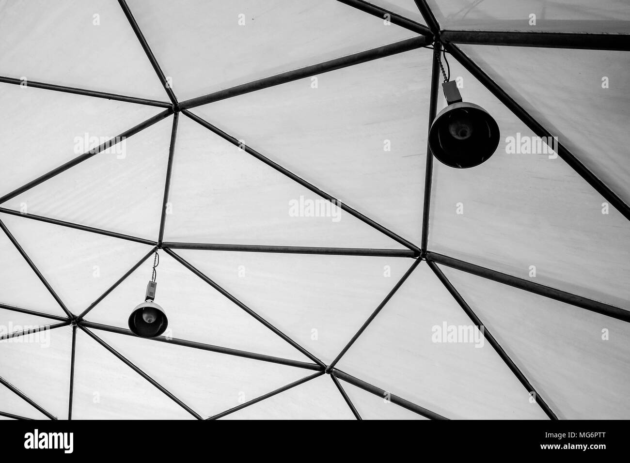 Abstract lines on architecture. modern architecture detail. Refined ...