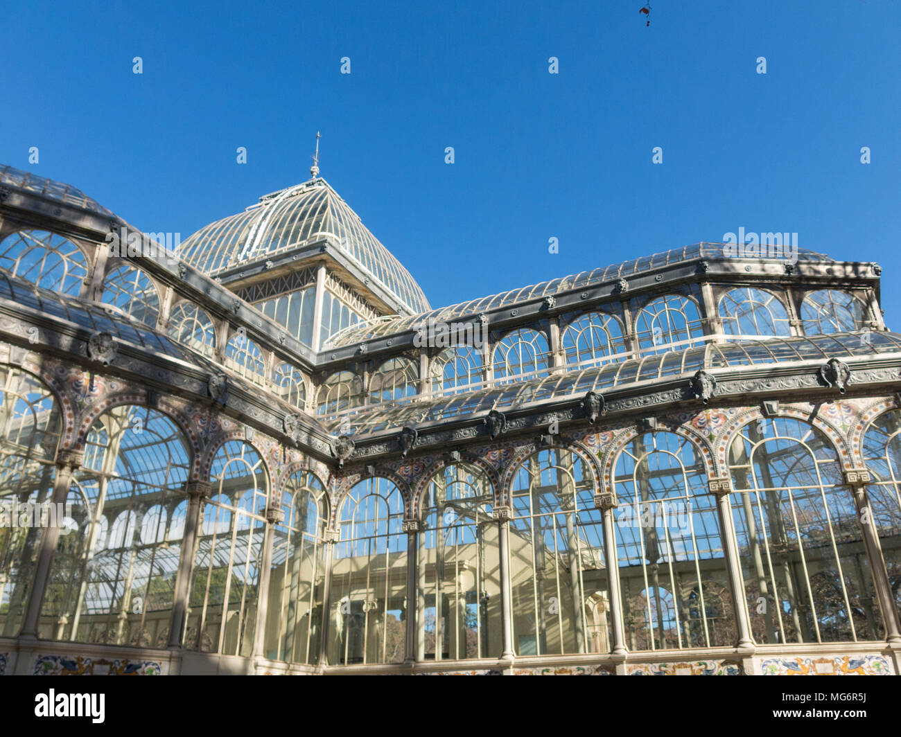 Crystal Palace (Palacio de cristal) in Retiro Park in Madrid, Spain ...