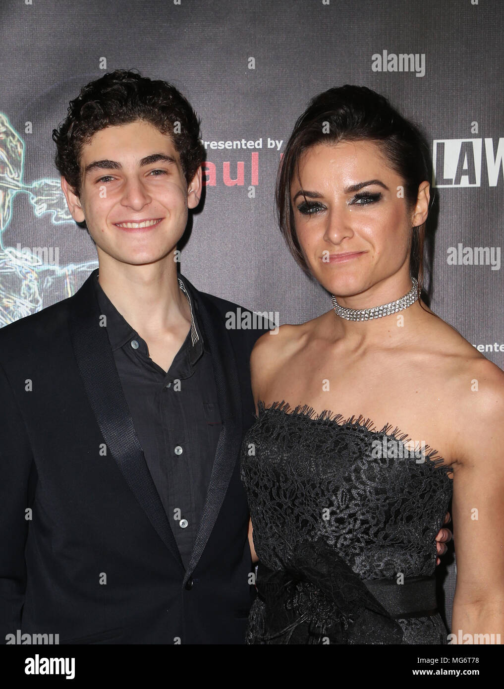 BEVERLY HILLS, CA - APRIL 26: David Mazouz, Kachina Dechert, at the ...