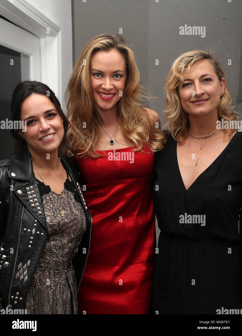 BEVERLY HILLS, CA - APRIL 26: Michelle Rodriguez, Kristanna Loken, Zoe ...