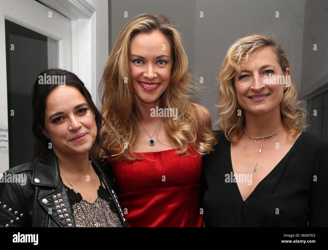 BEVERLY HILLS, CA - APRIL 26: Michelle Rodriguez, Kristanna Loken, Zoe ...