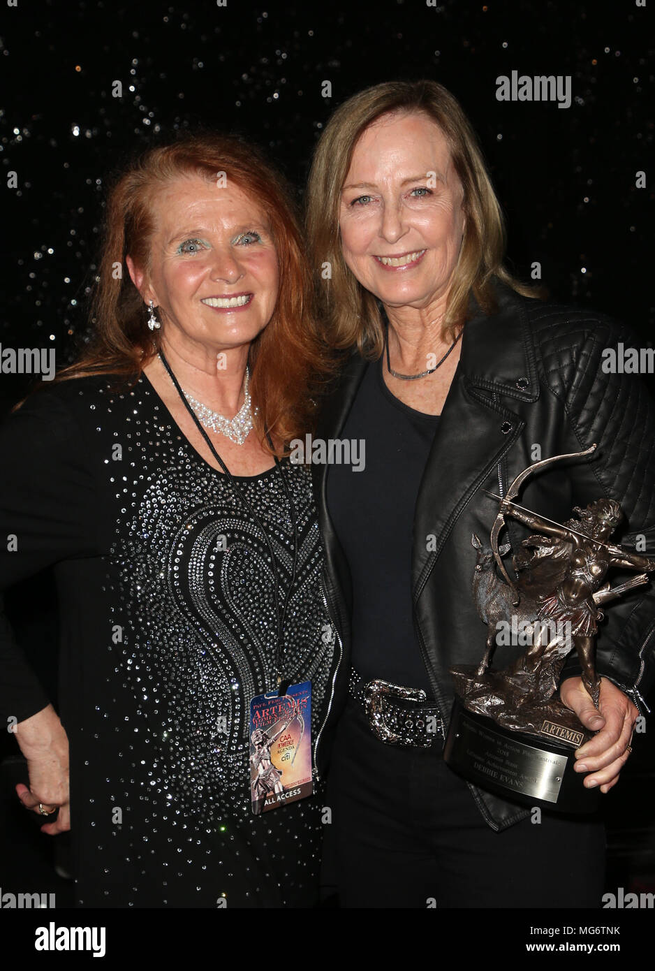 BEVERLY HILLS, CA - APRIL 26: Debbie Evans, at the 2018 Artemis Awards ...