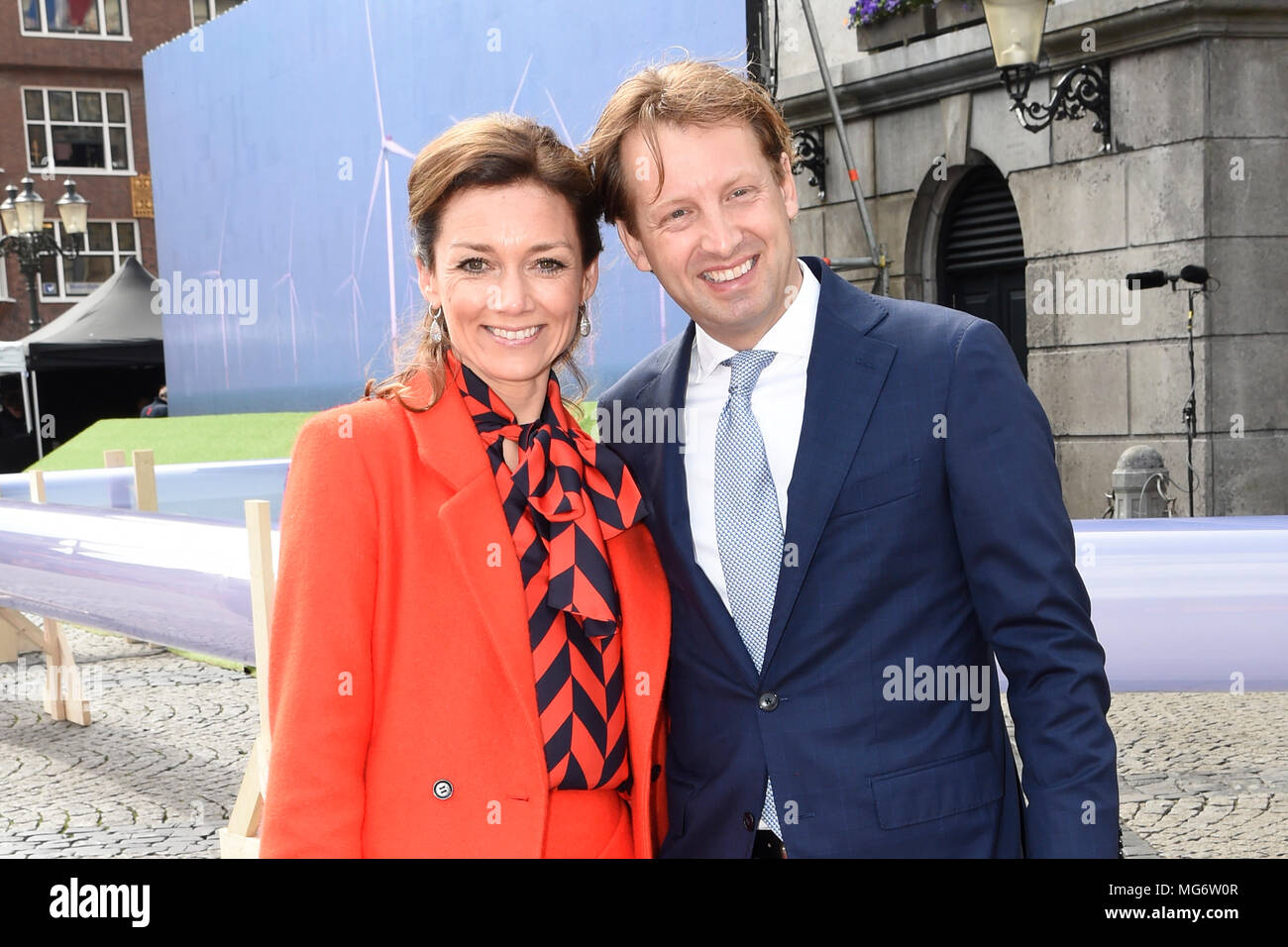 Prince Floris and Princess Aimée van Vollenhoven in Groningen, on April ...