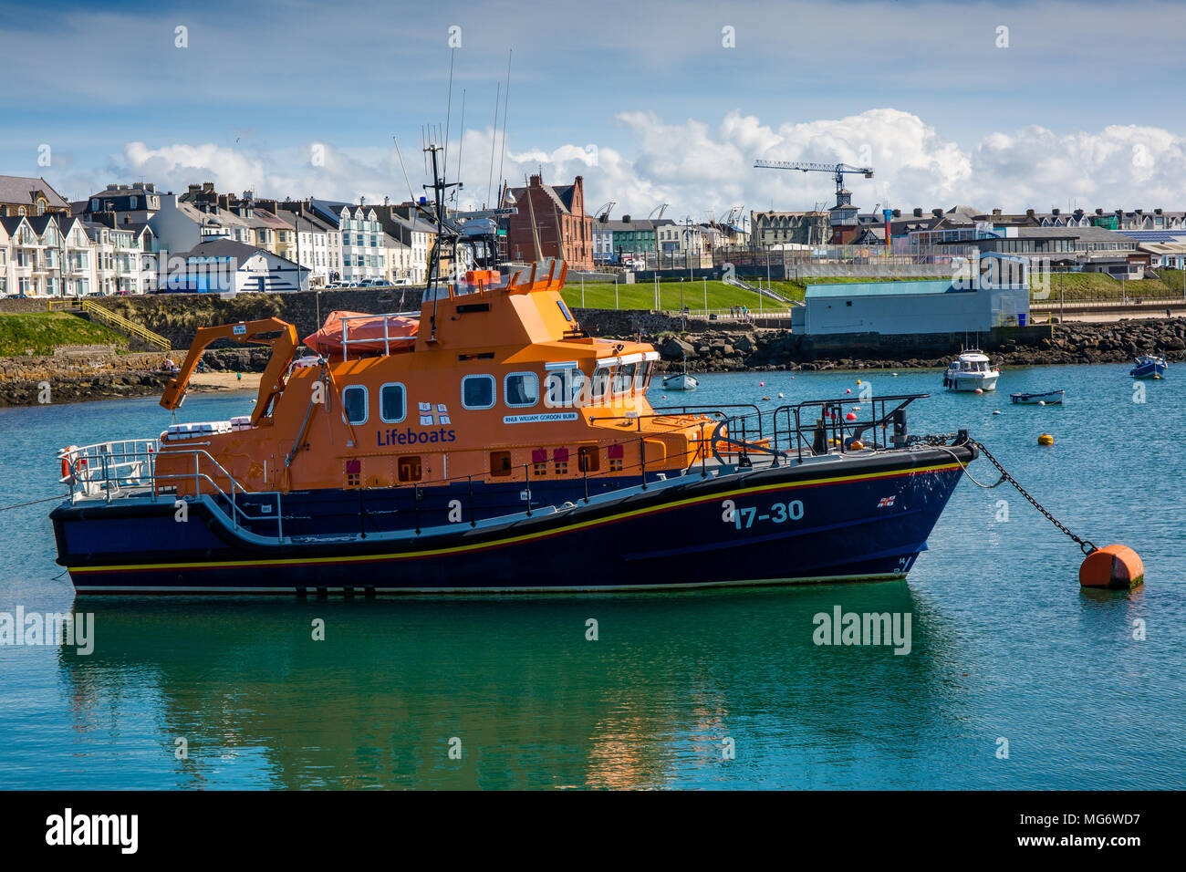 Portrush lifeboat portrush harbour county hi-res stock photography and ...