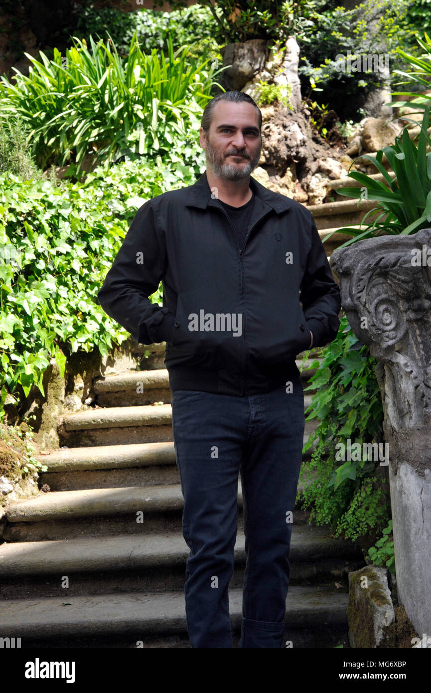 Rome, Photocall of the film "Beautiful Day" Pictured: Joaquin Phoenix ...