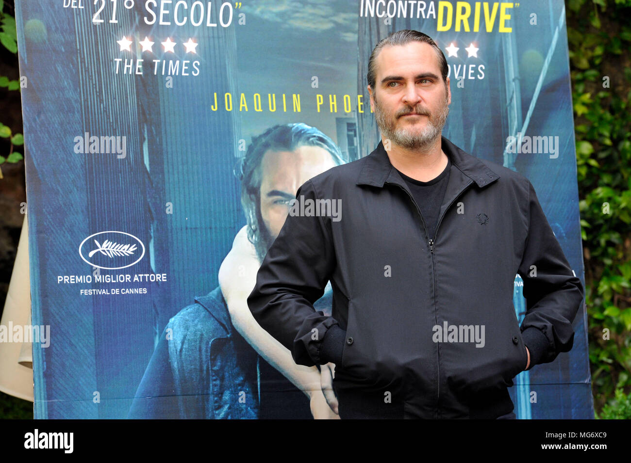 Rome, Photocall of the film "Beautiful Day" Pictured: Joaquin Phoenix ...