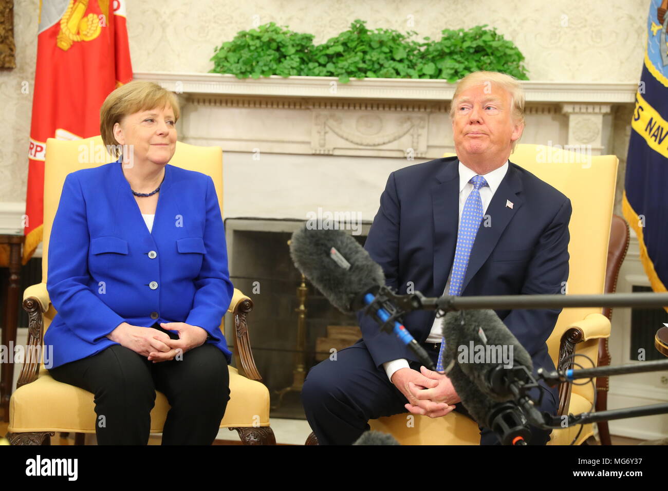 27 April 2018, US, Washington: German chancellor from the Christian ...