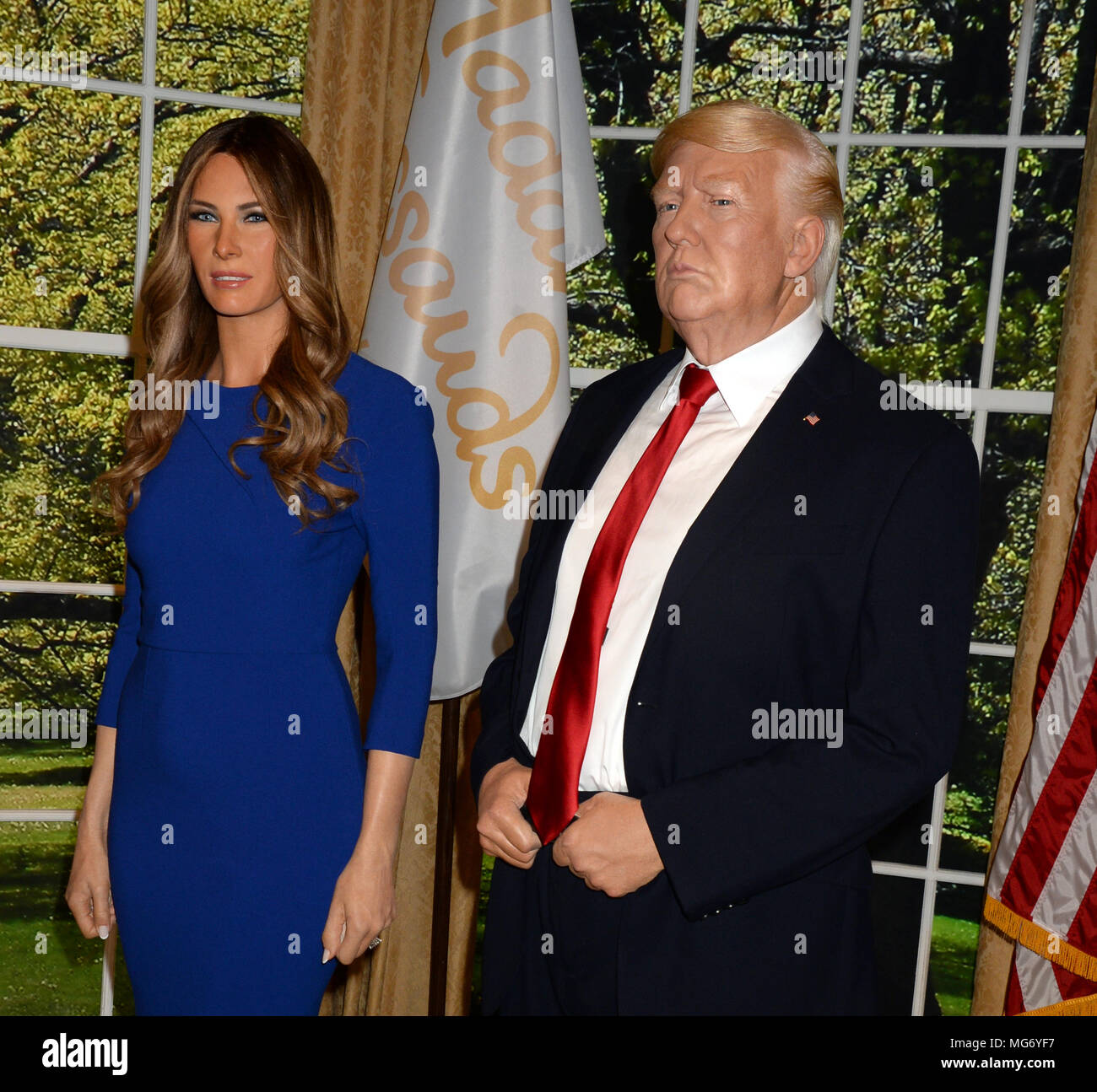 New York, NY, USA. 25th Apr, 2018. New wax figure of the First Lady ...