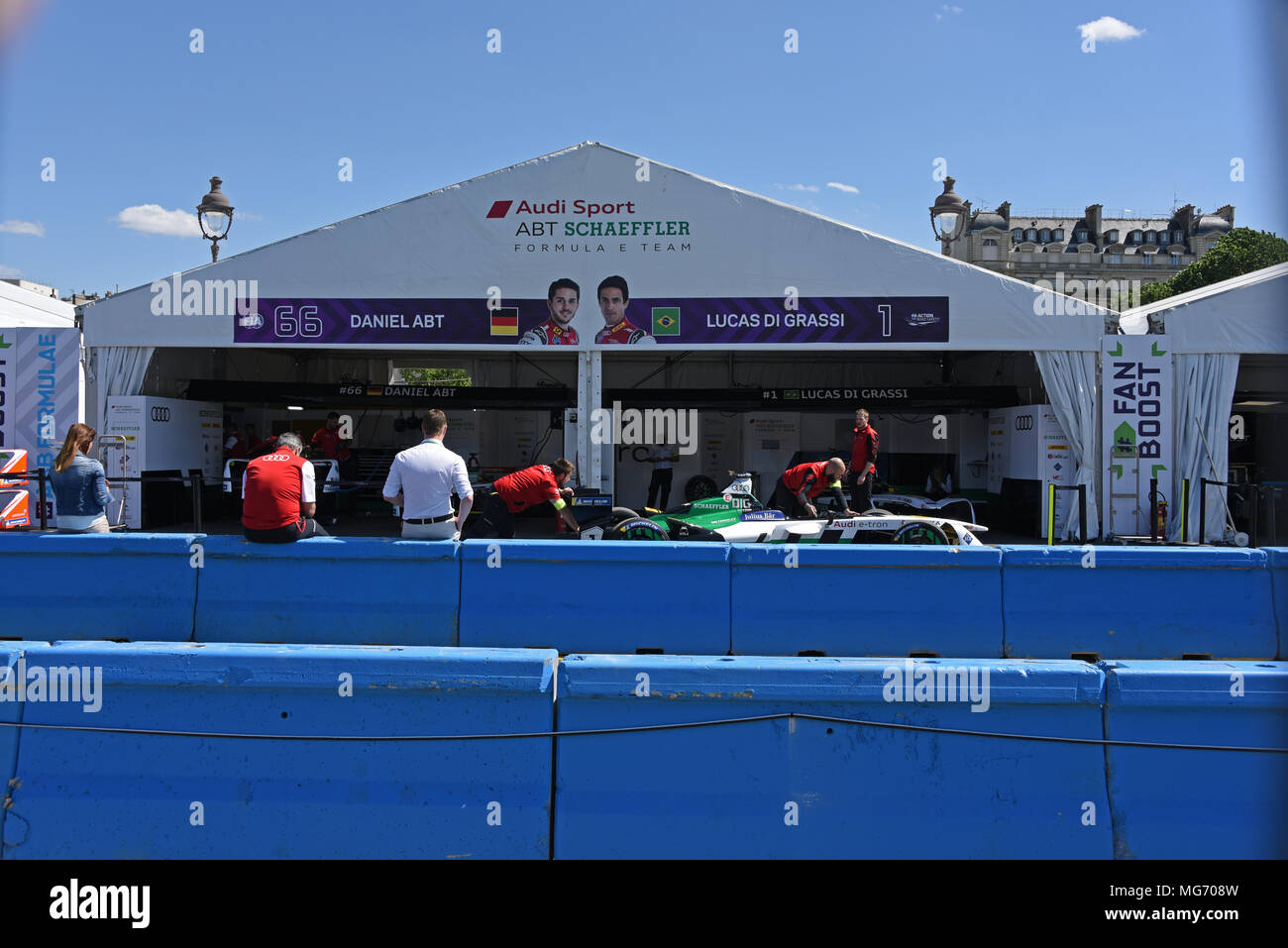 Paris, France. 27th Apr, 2018. Qatar Airway Paris, Paris E-Prix 2018, E ...