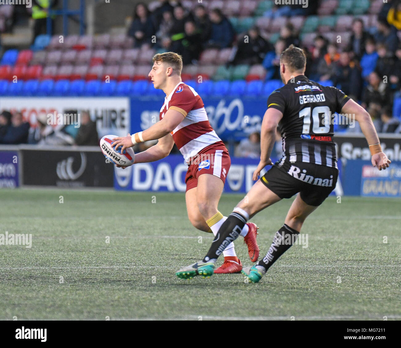 Widnes, UK. 27th Apr, 2018. 27th April 2018 , Select Security Stadium ...