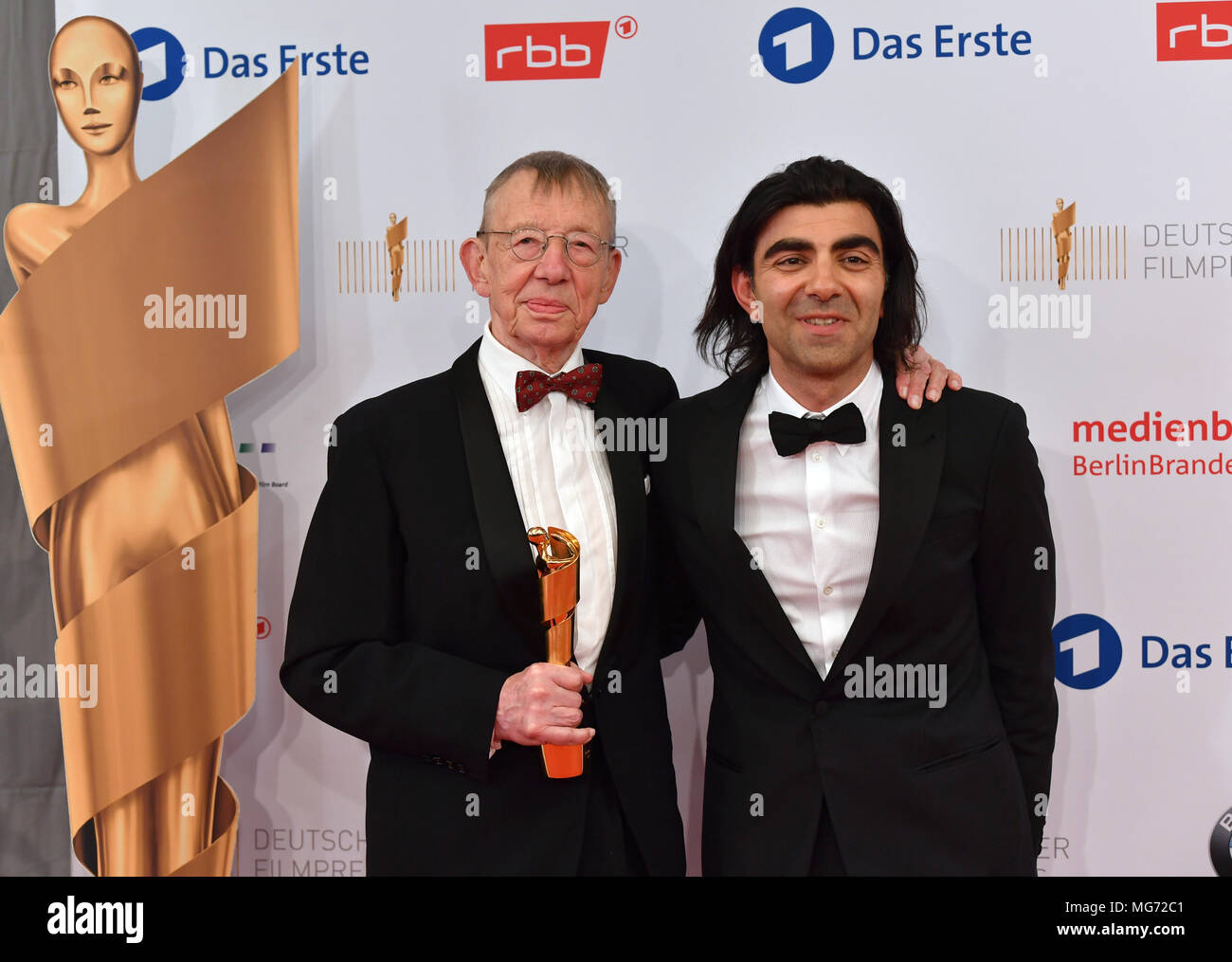 27 April 2018, Germany, Berlin: Actor hark Bohm showing his 'honorary ...