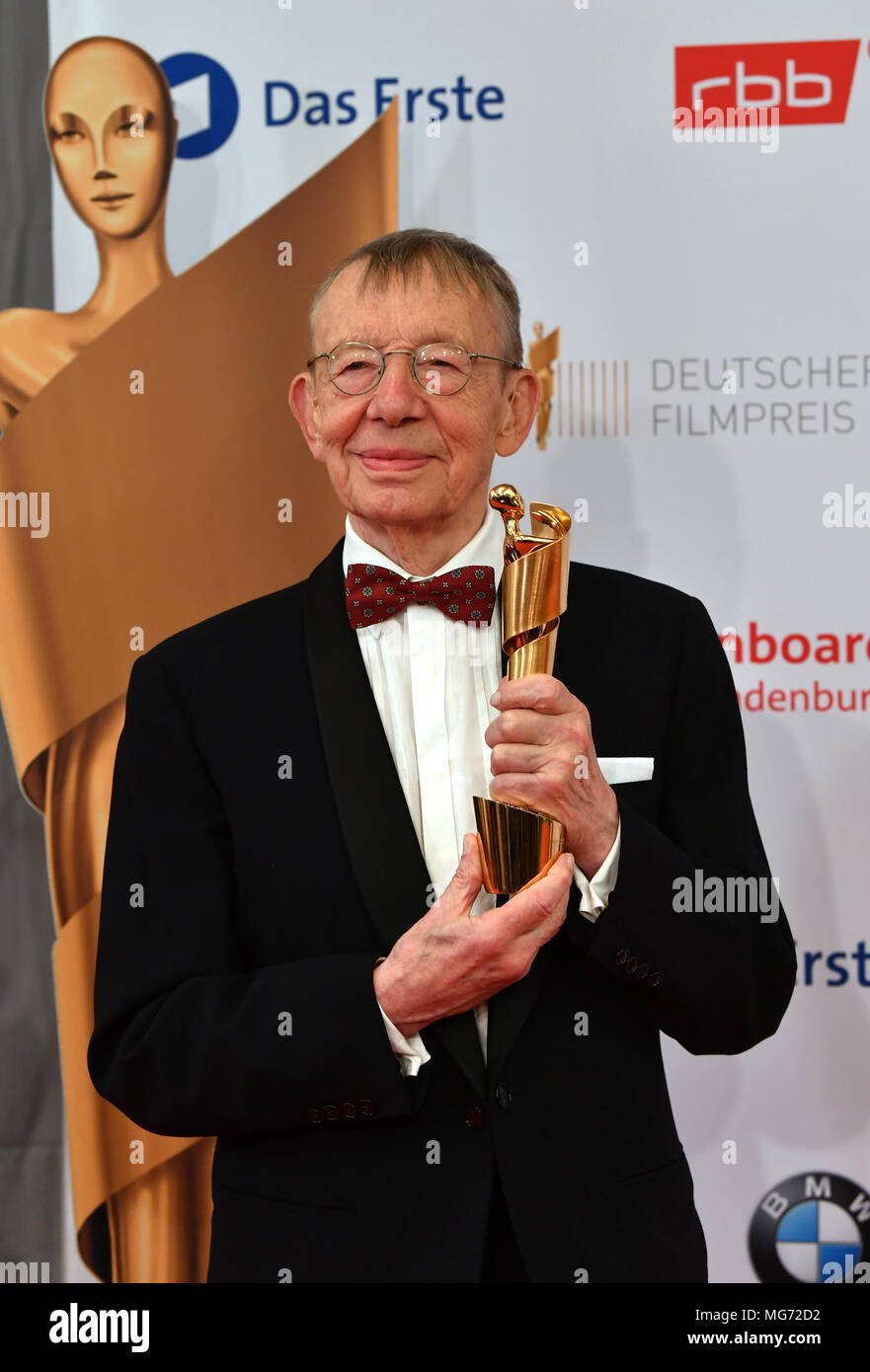 27 April 2018, Germany, Berlin: Actor hark Bohm showing his 'honorary ...