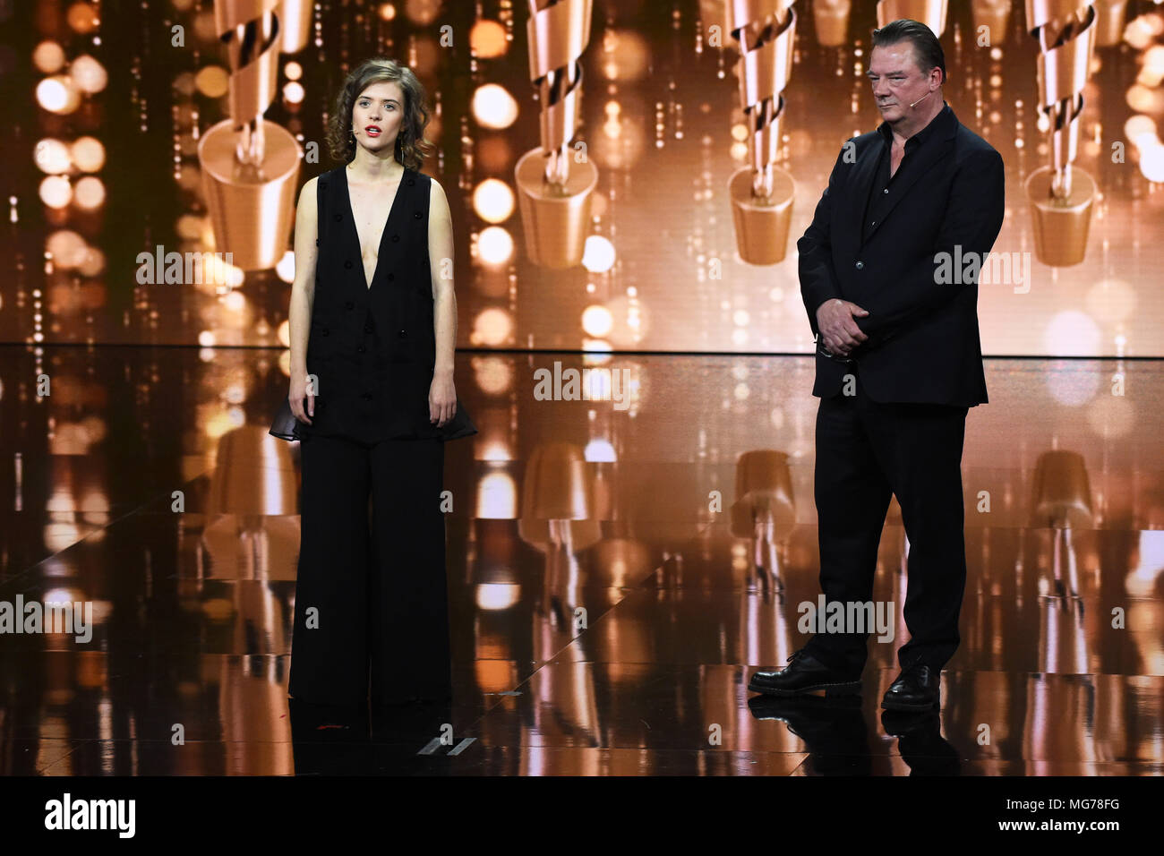 27 April 2018, Germany, Berlin: 68th German Film Prize, Lola, award ...