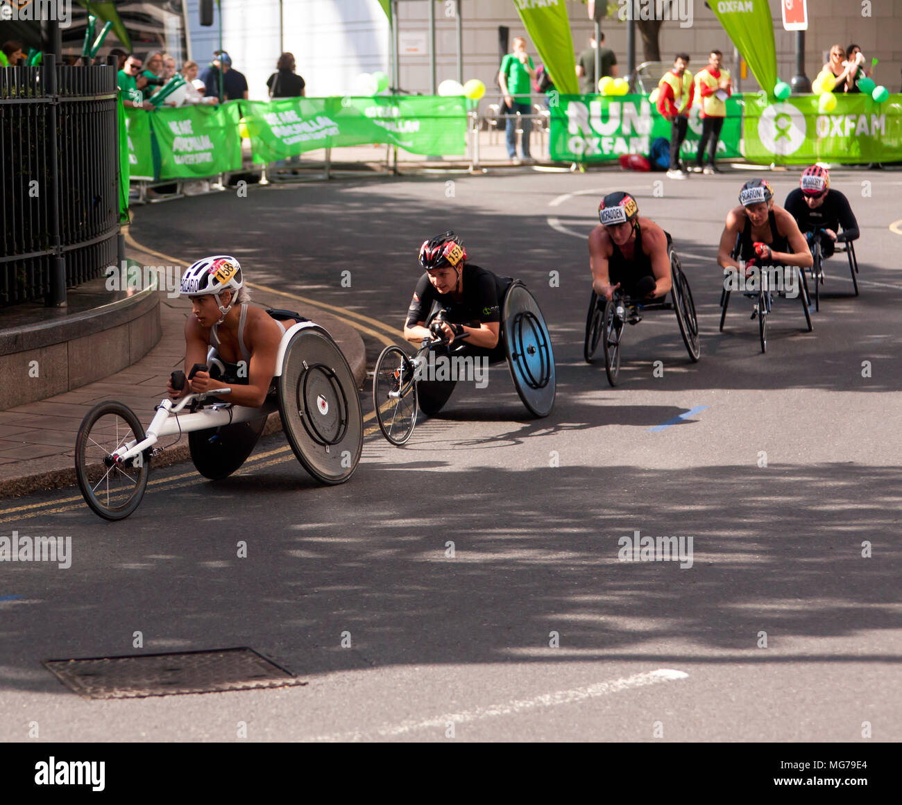 Nikki Emerson competing for Great Britain, in the 2018 London Marathon ...