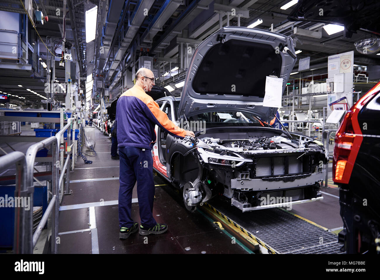 Volvo Car Factory in Torslanda, Gothenburg Stock Photo - Alamy