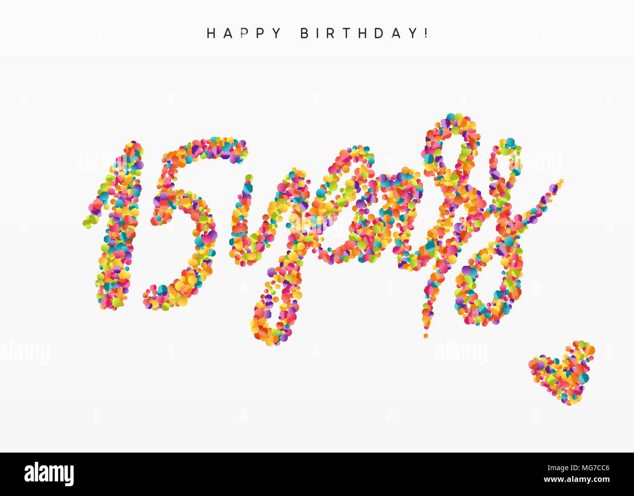 Template 15 years anniversary vector hi-res stock photography and ...