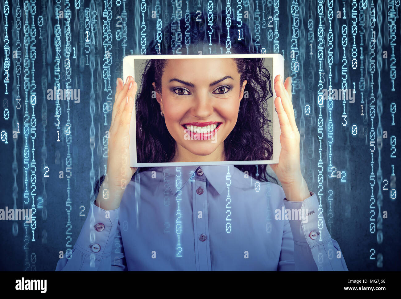 Face recognition woman hi-res stock photography and images - Alamy