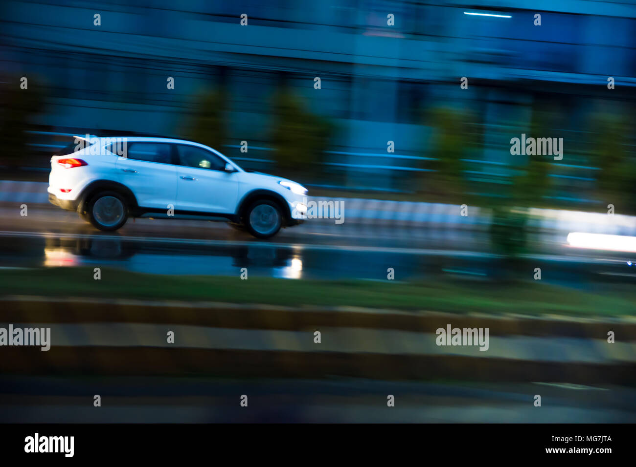 Car driving dramatic road hi-res stock photography and images - Alamy