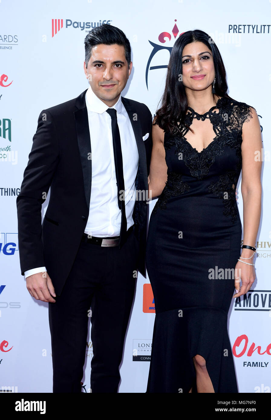 Manish Bhasin (left) and his wife Anushka Bhasin attending the 8th ...