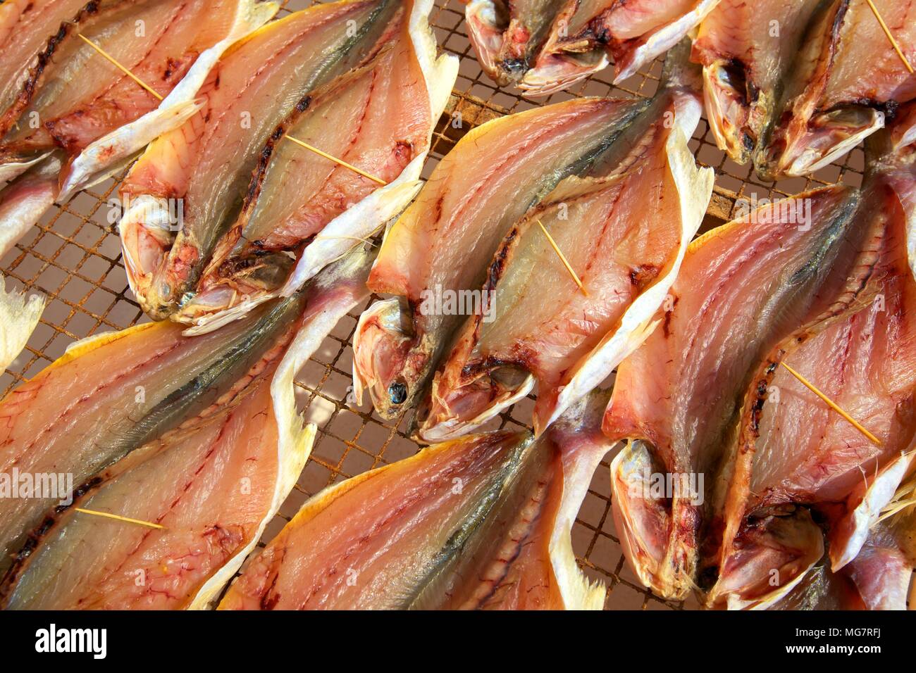 Fish Drying, Hong Kong, China, South East Asia Stock Photo - Alamy