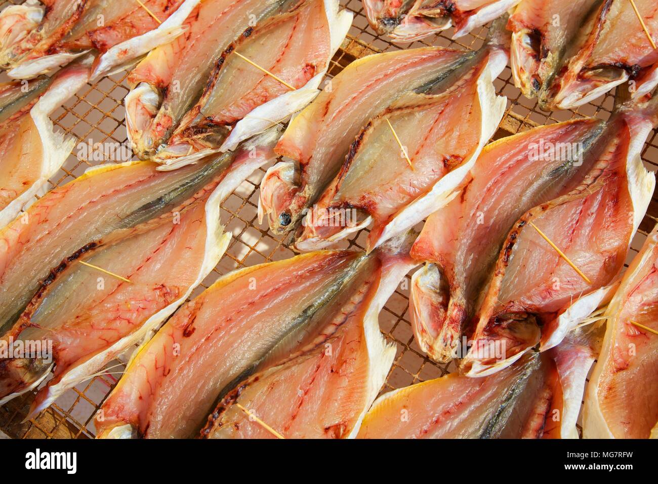 Fish Drying, Hong Kong, China, South East Asia Stock Photo - Alamy