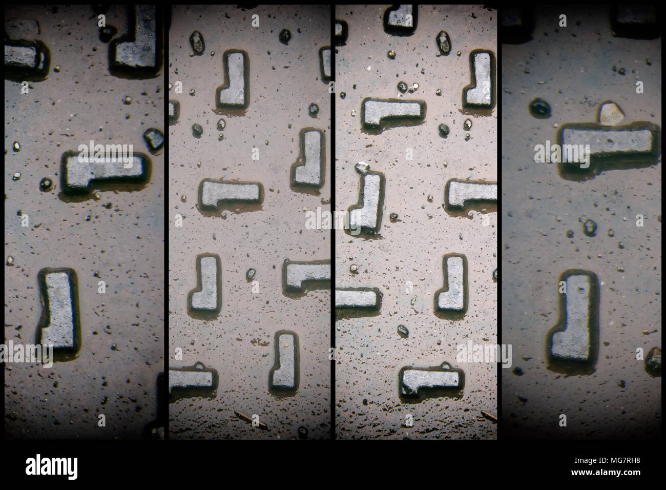 Wet Iron Background, rusty texture, cracked surface Stock Photo - Alamy