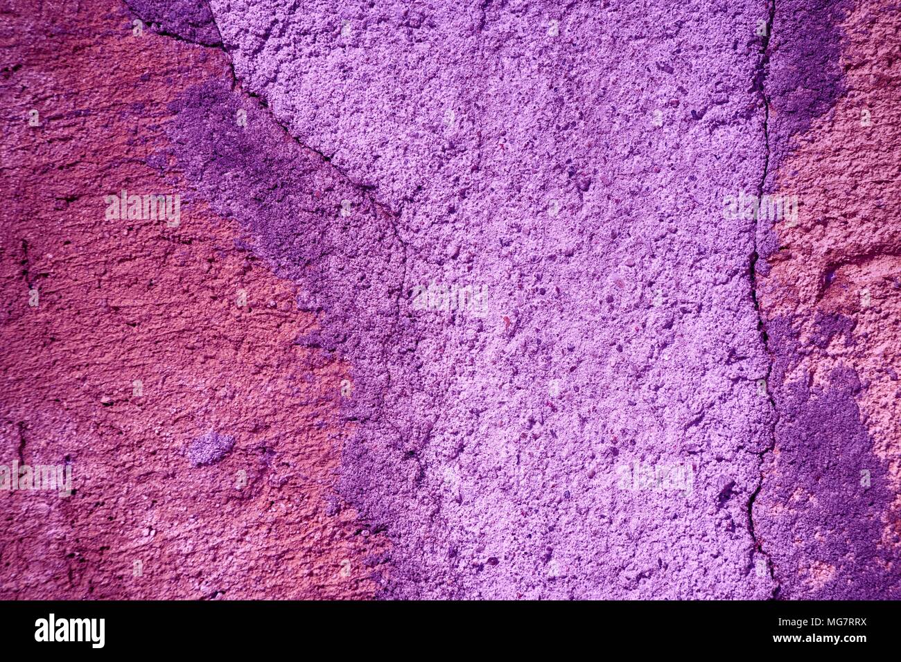 Ultra purple Plaster concrete texture, stone surface, rock cracked ...