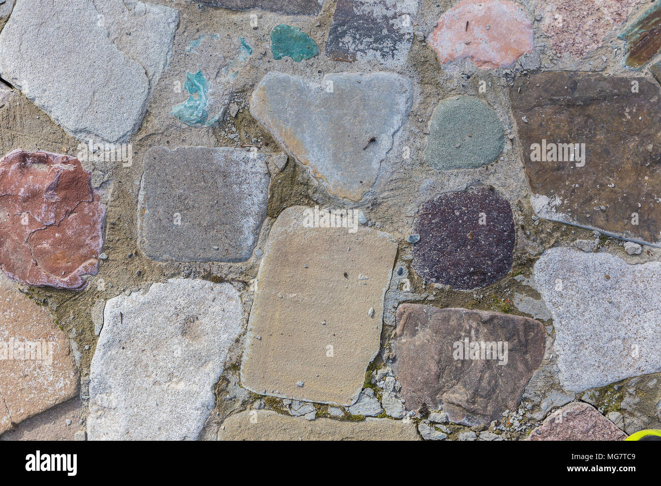 The texture of the road lined with river stones Stock Photo - Alamy