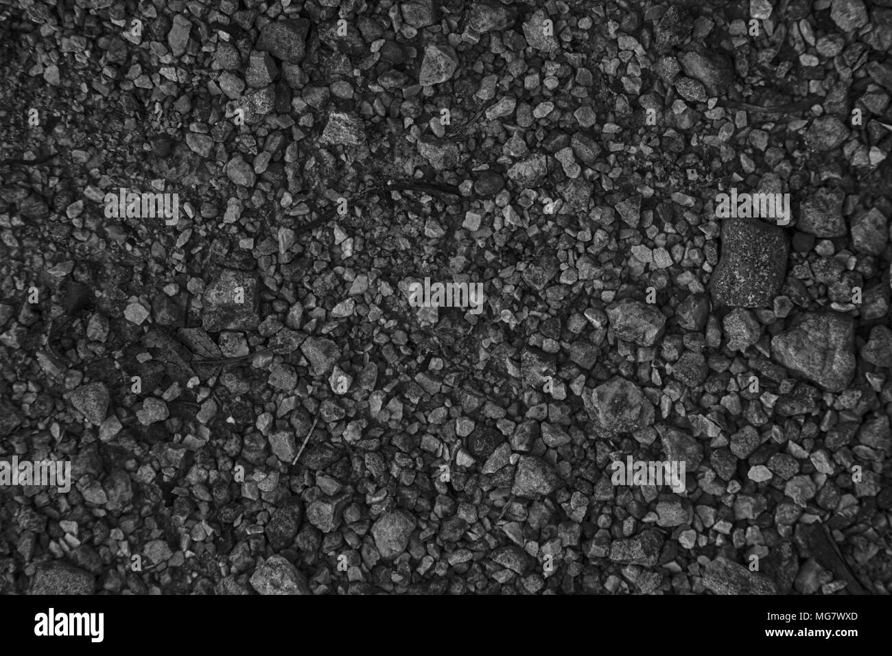 Monochrome Pebble surface, stone texture or rock backdrop, ground ...
