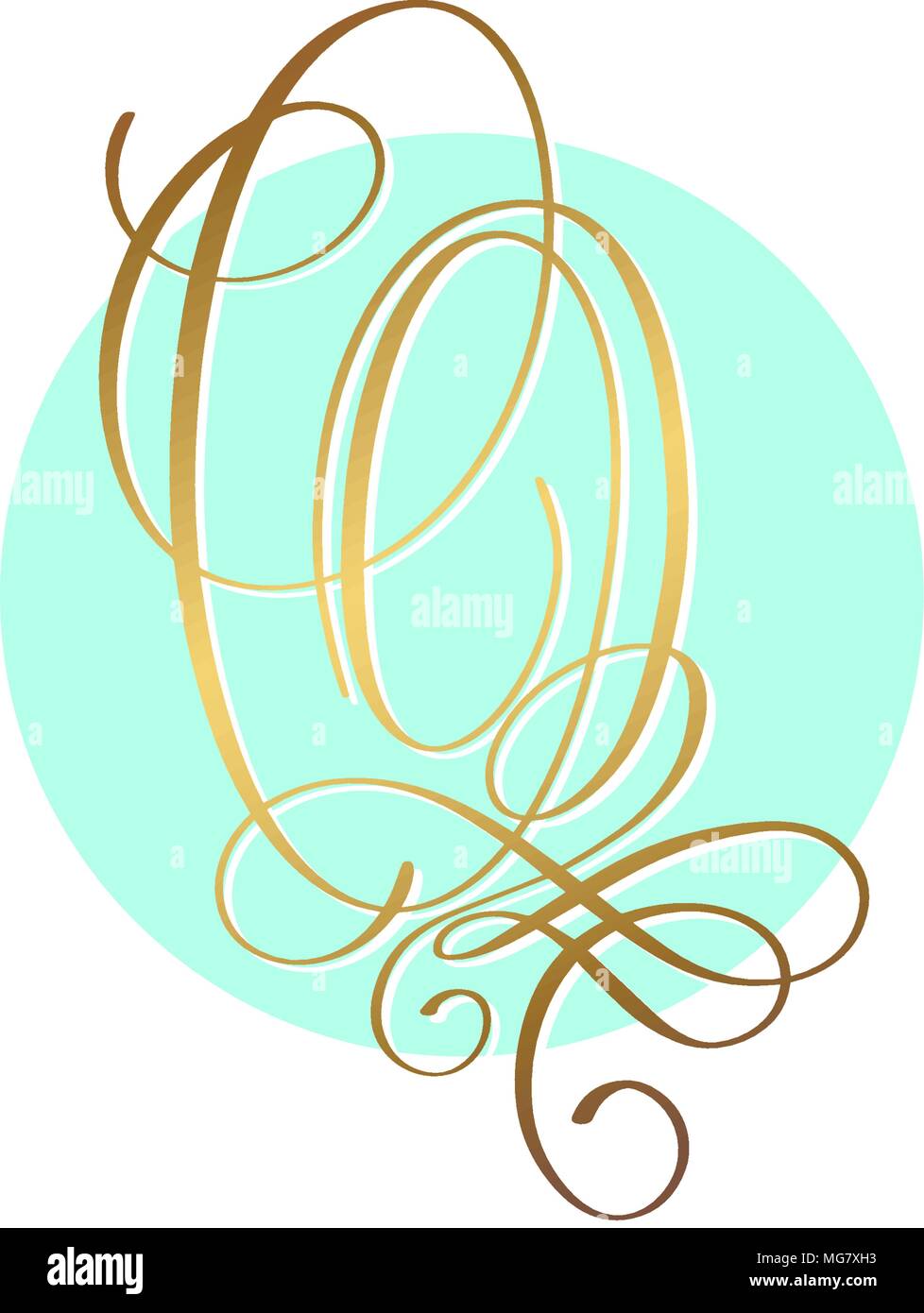Gold Calligraphy Letter Stickers at Alyssa Reeks blog