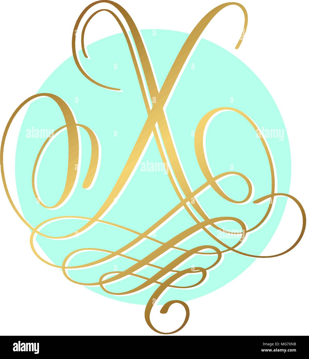 Gold Calligraphy Letter Stickers at Alyssa Reeks blog