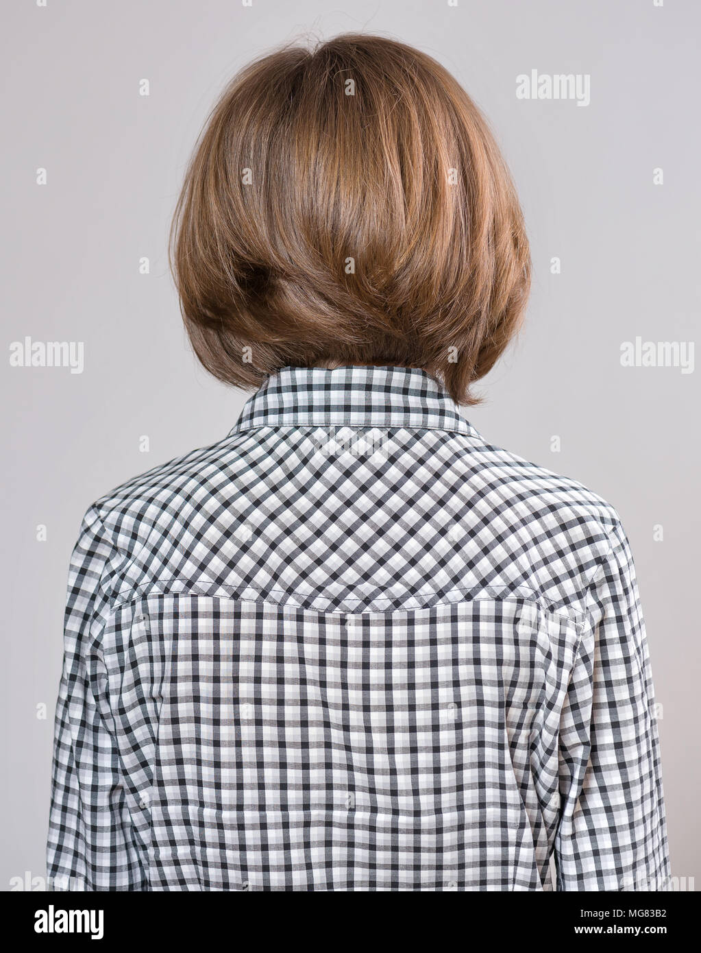 Beautiful caucasian teen girl on gray background. Schoolgirl close-up ...