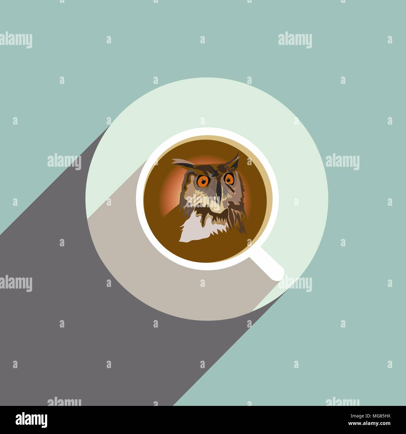 from a cup of good coffee eyes widely open and quickly there passes the ...